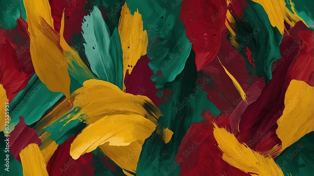 abstract color palette wallpaper with ruby red mustard background Stock ...