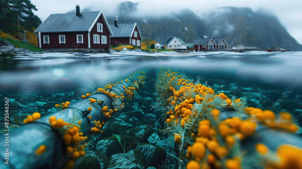 High-Resolution Map Showing Submarine Fiber Optic Cable Routes ...