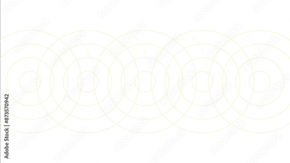 Multiple looping kaleidoscopic circles horizontally aligned. Circles ...