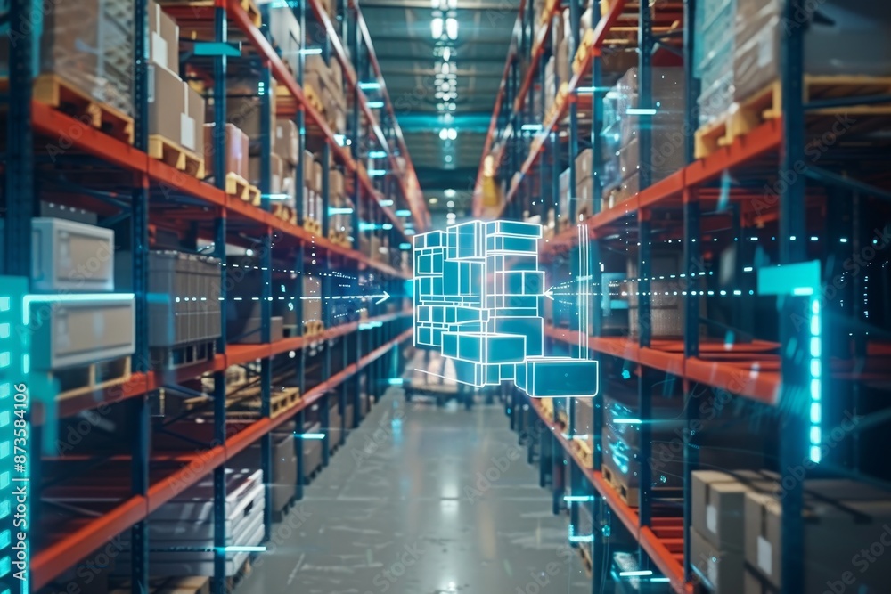 Automated package identification and delivery in smart warehouse for ...