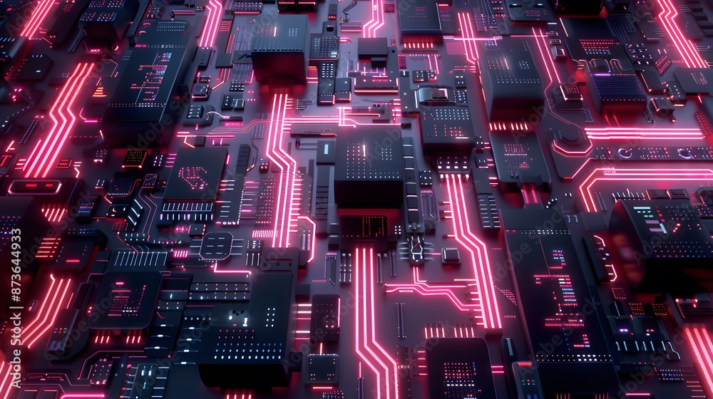 Futuristic server/Abstract background circuit board futuristic server ...