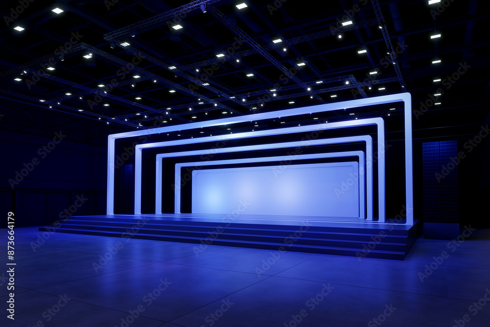 Empty stage Design for mockup and Corporate identity,Display.Platform ...