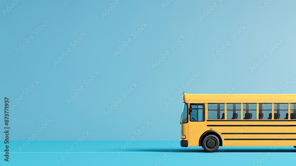 Detailed side view of a yellow school bus, highlighting the wheels and ...