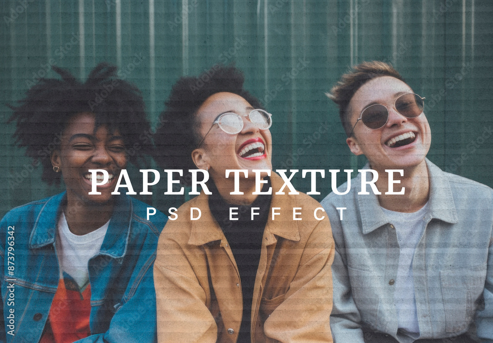 Paper Texture PSD Effect Stock Template | Adobe Stock