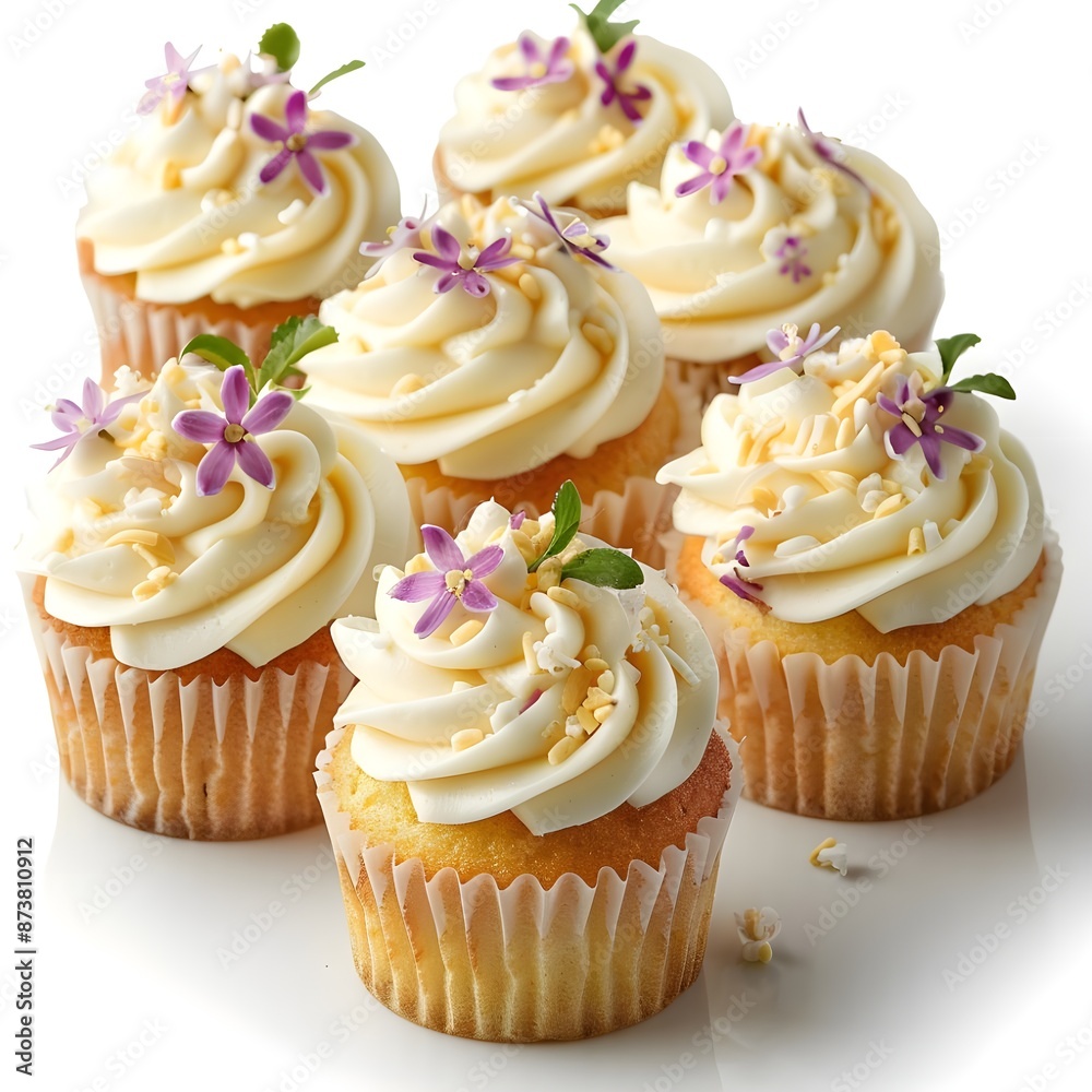 Elderflower Cupcakes - Cupcakes flavored with elderflower syrup and ...