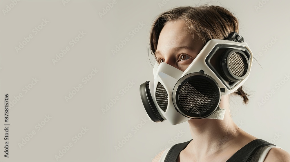Replaceable filter-equipped reusable half-face elastomeric respirator ...