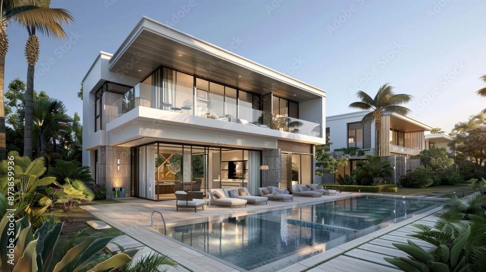 Design a brochure for a real estate company, featuring property ...