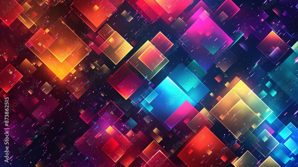 clean background with beautiful multicolor square Incredible ...