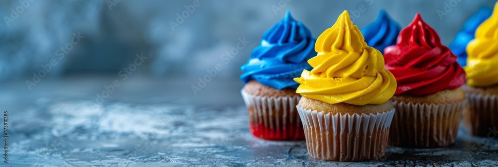 Independence day of Chad celebrating. Cupcakes in honor of the Chadian ...