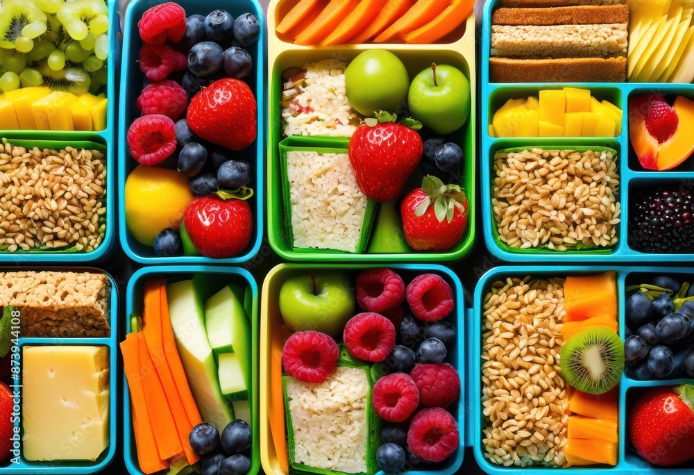 fresh nutritious school lunches students, healthy, food, meal, balanced ...