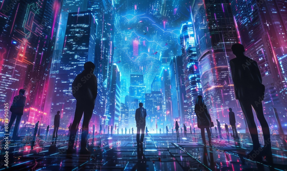 The metaverse is a digital cyber world where people play games based on ...