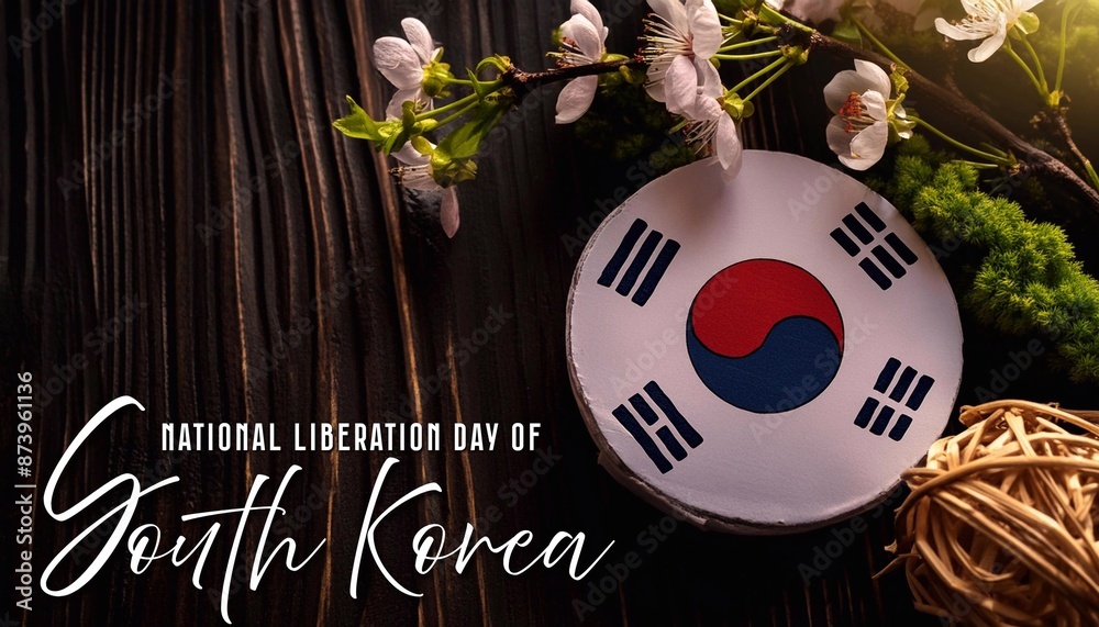 Korea Liberation Day Poster Design with Korea Flag. Hurray for the ...