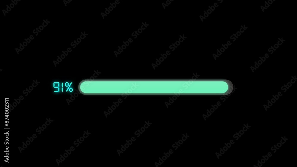 Loading Bar and Loading Complete.. Green loading animation isolated on ...