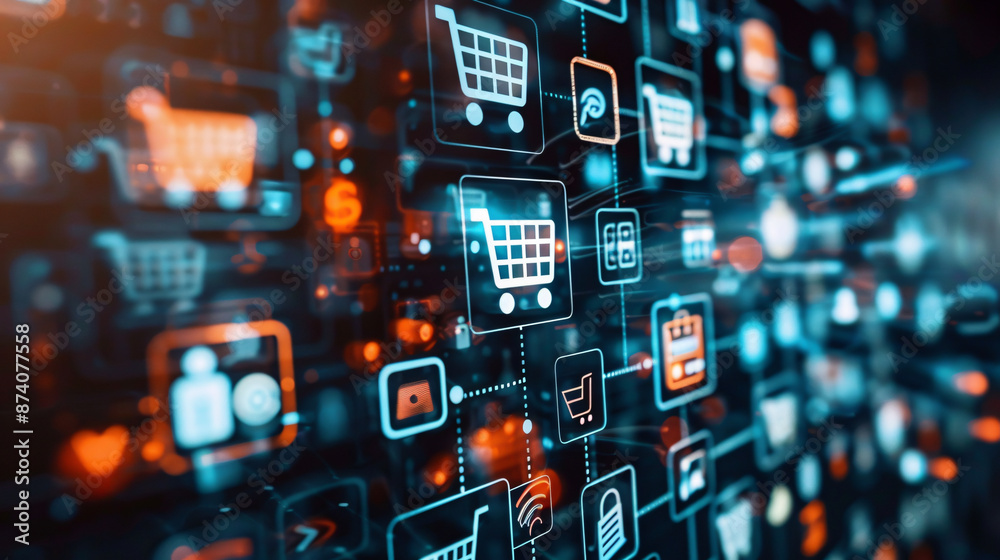 Omni-channel technology in online retail businesses integrates ...