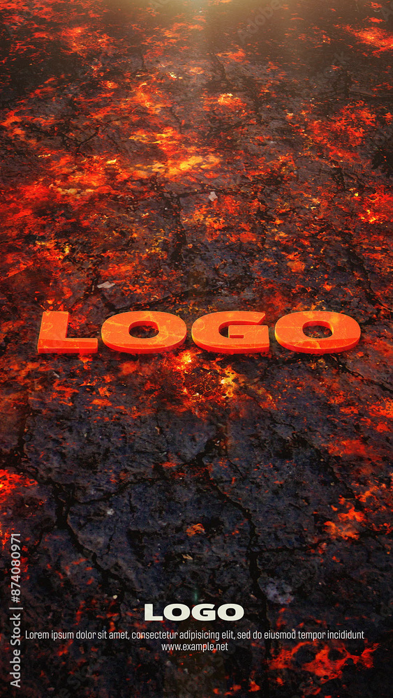 Lava Logo Opener Stock Template | Adobe Stock