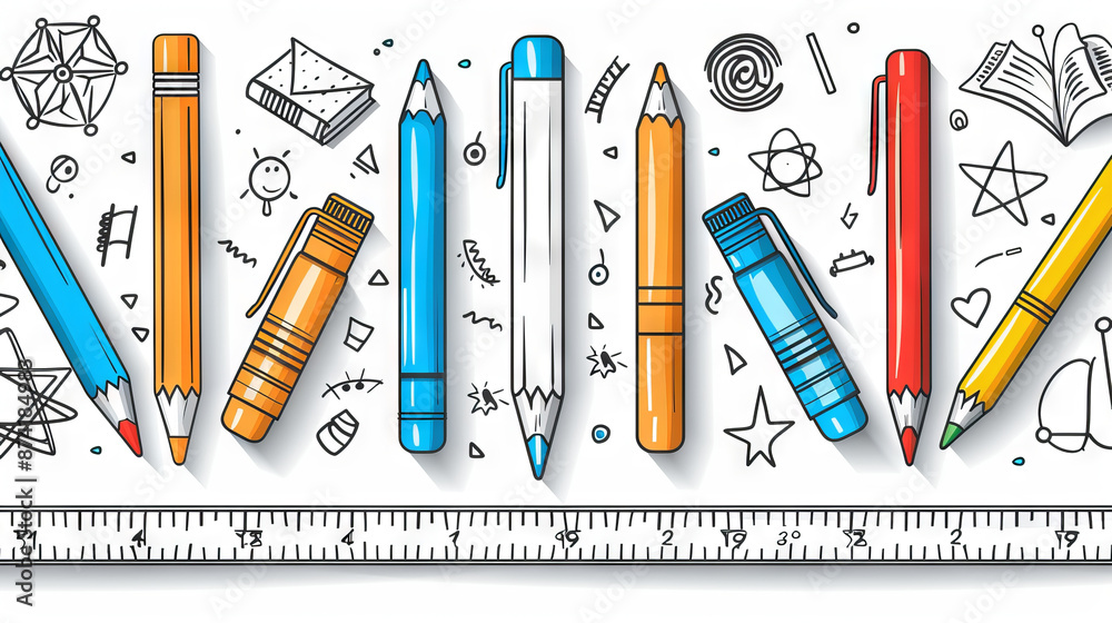 Abstract background with geometric shapes and patterns in soft pastel ...