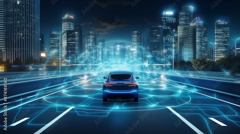 Autonomous self-driving car navigating a smart city using AI, GPS, and ...
