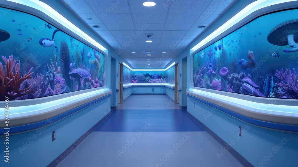 An advanced childrens hospital features mystical healing rooms where ...