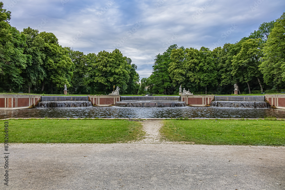 Nymphenburg Palace (Schloss Nymphenburg, 1675). Nymphenburg Palace Park ...