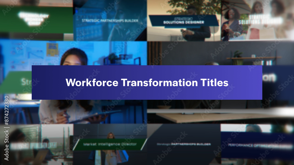 Workforce Transformation Titles | 10 Motion Titles with Control Panels ...