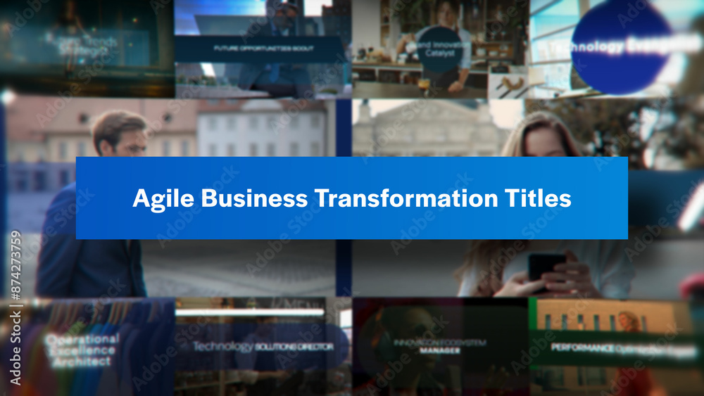 Agile Business Transformation Titles | 10 Motion Titles with Control ...