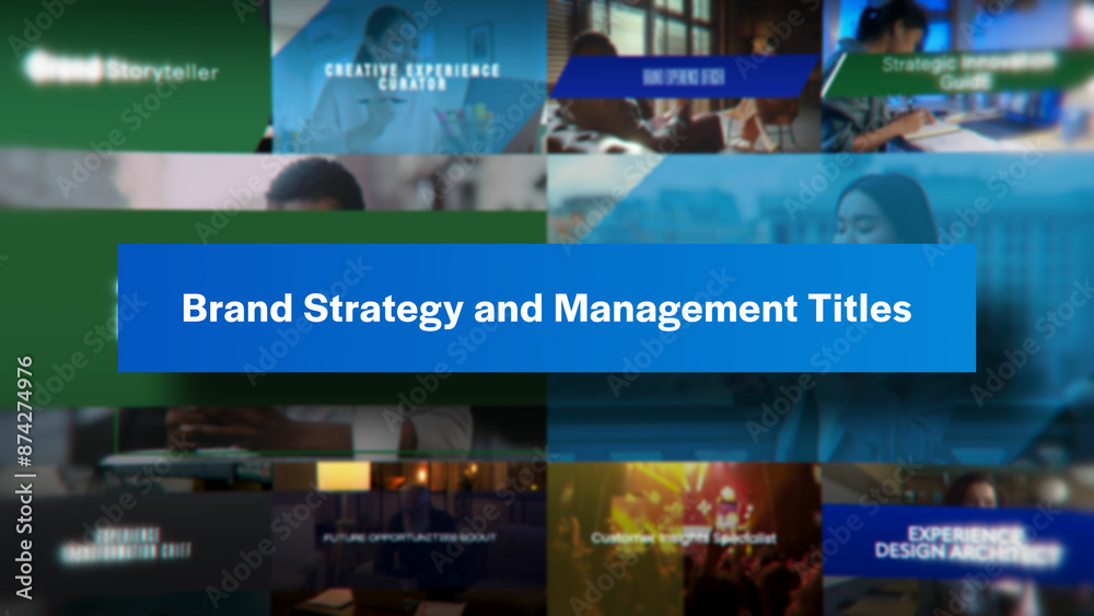 Brand Strategy and Management Titles | 10 Motion Titles with Control ...