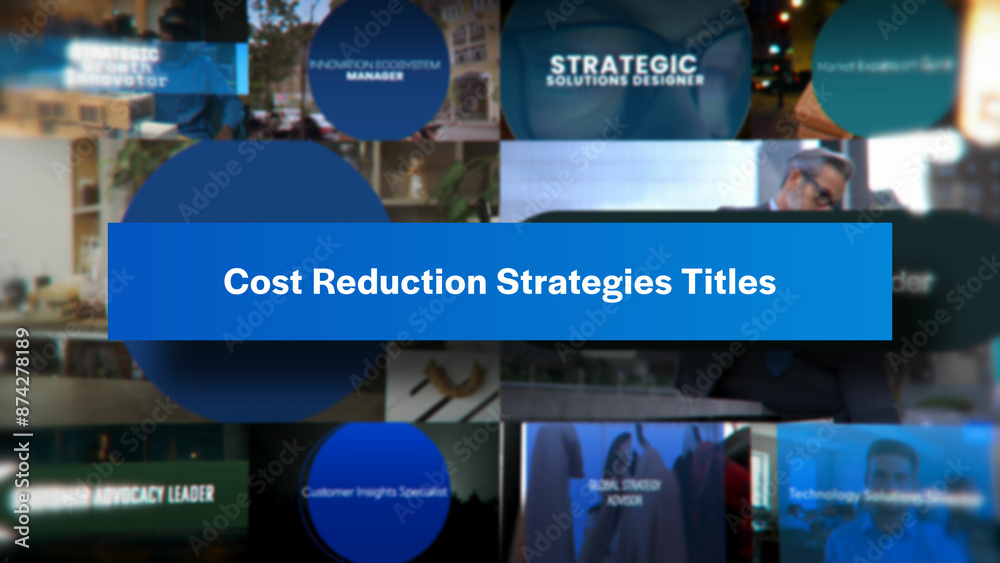 Cost Reduction Strategies Titles | 10 Motion Titles with Control Panels ...