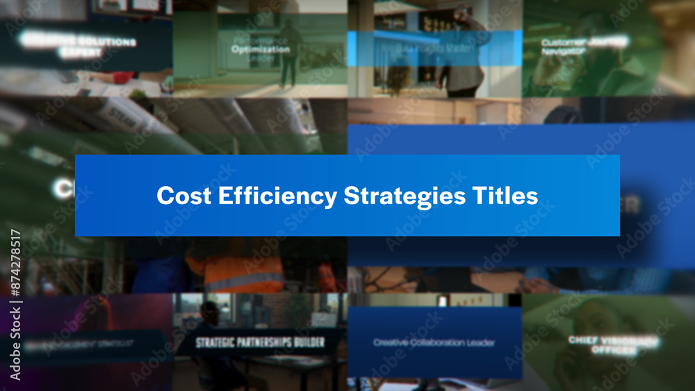 Cost Efficiency Strategies Titles | 10 Motion Titles with Control ...