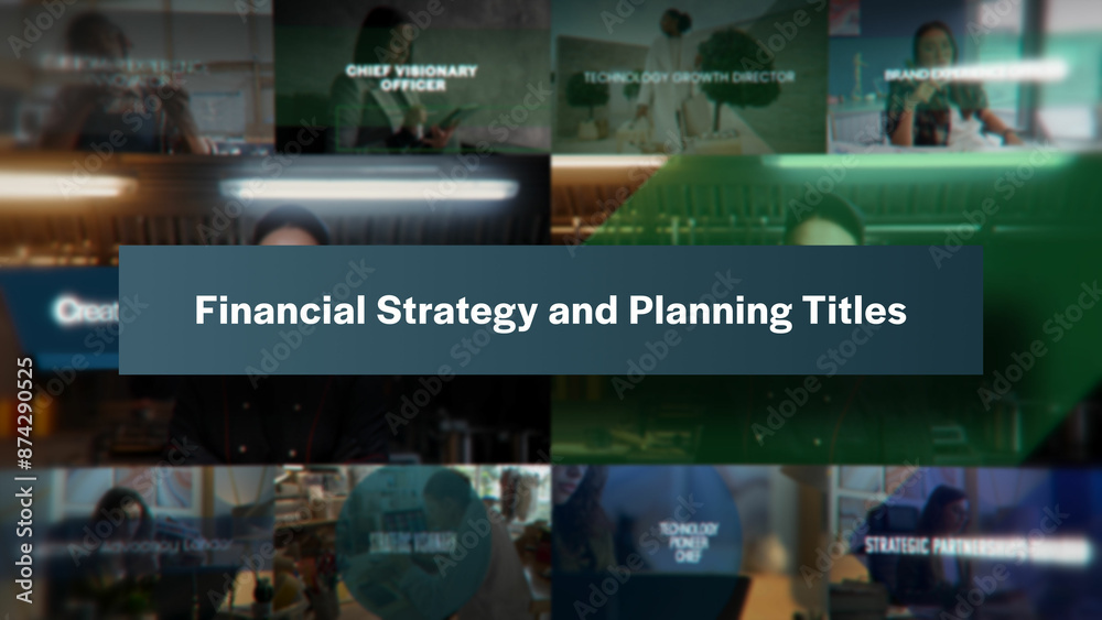 Financial Strategy and Planning Titles | 10 Motion Titles with Control ...