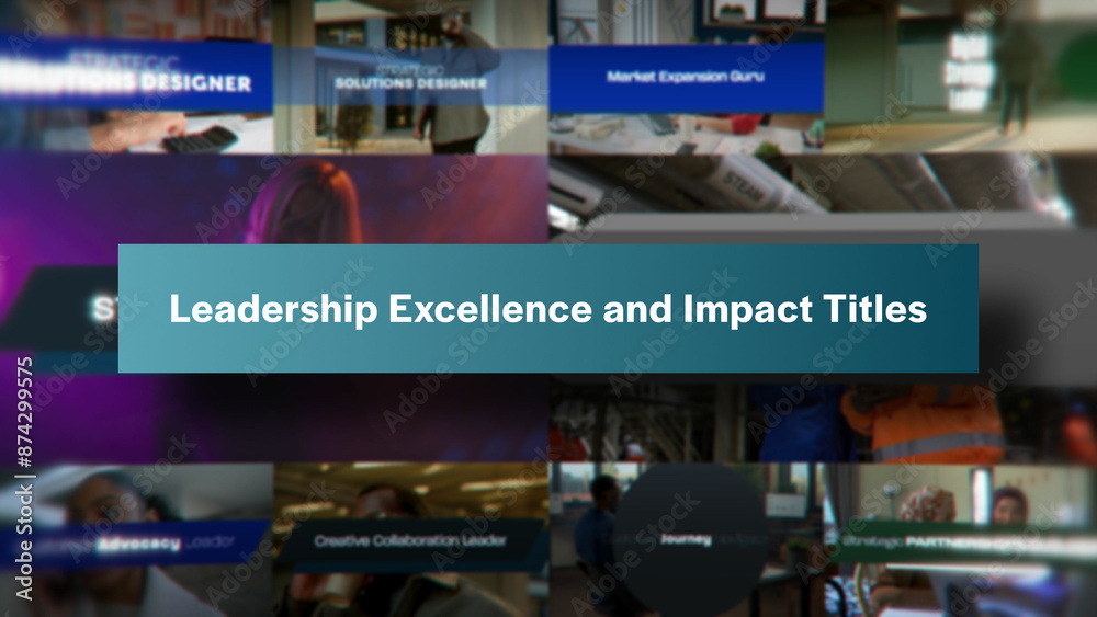 Leadership Excellence and Impact Titles | 10 Motion Titles with Control ...