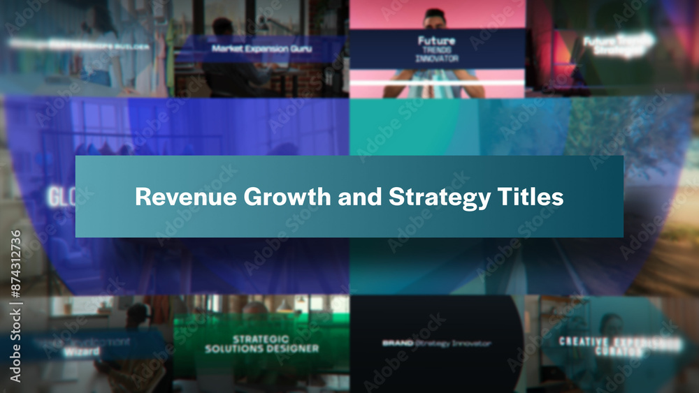 Revenue Growth and Strategy Titles | 10 Motion Titles with Control ...