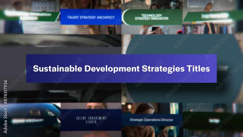 Sustainable Development Strategies Titles | 10 Motion Titles with ...