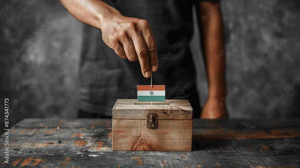 Indian Flag Voting Indian Ballot Box Surrealism Election Democracy ...