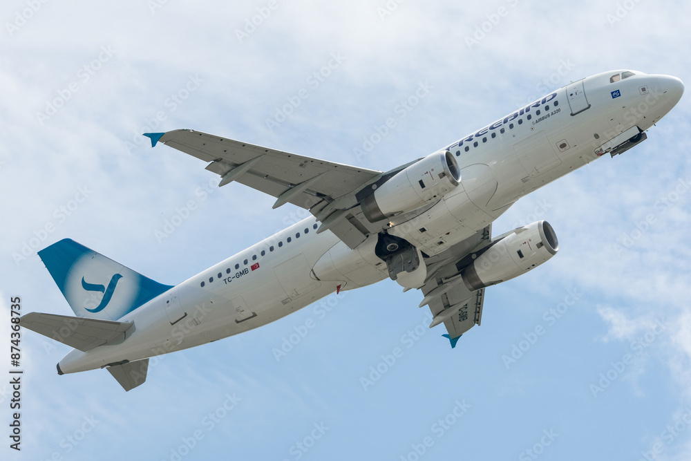 BERLIN - JUNE 06, 2024: The narrow-body airliner Airbus A320-232 by ...