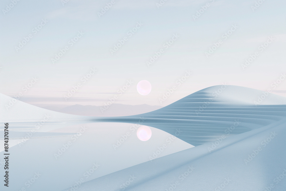 The image transitions from chaotic elements to serene calmness ...