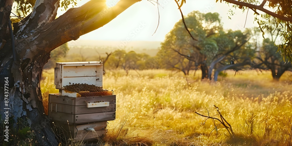 Beekeeping in the Australian outback involves caring for bees hives and ...