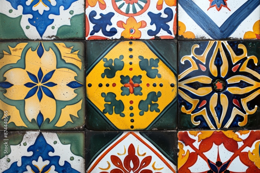 Intricate geometric patterns and bold colors come alive in this ...