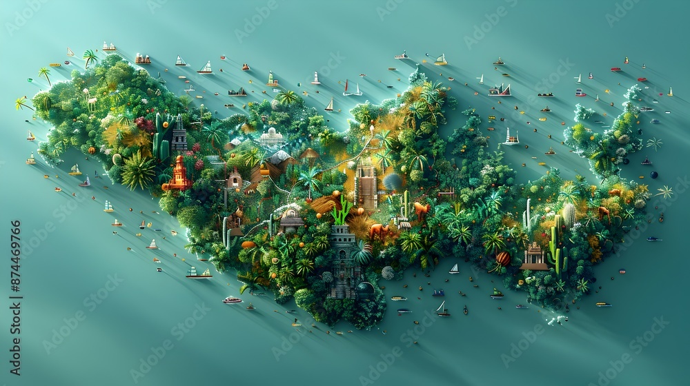 Comprehensive Map of Mexico s Diverse Landscapes Destinations and ...