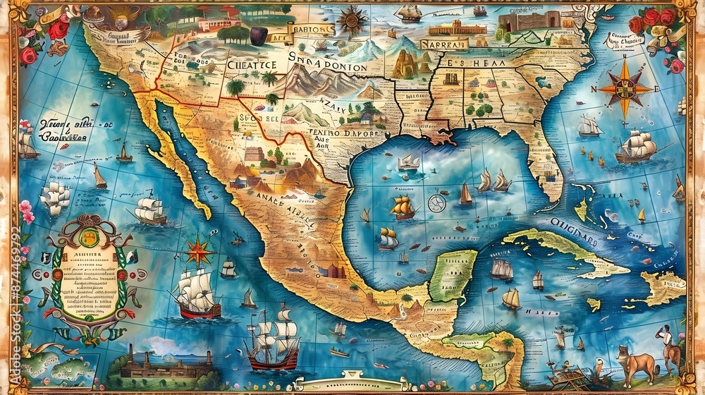 Comprehensive Map of Mexico s Tourist Destinations Cultural Icons and ...