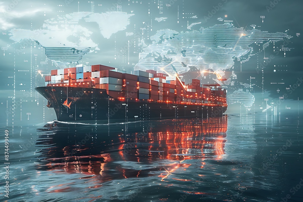 Employing world maps and supply chain networks for container export ...