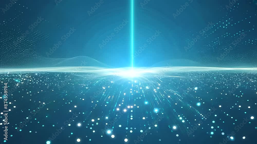 A visually captivating animated background featuring randomly glowing ...