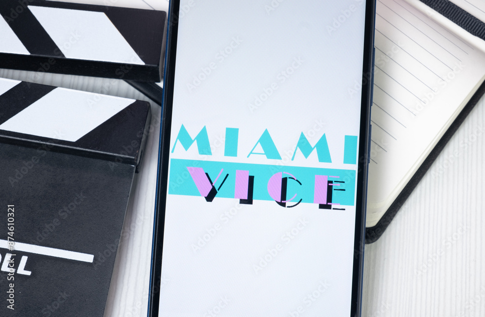 New York, USA - 30 June 2024: Miami Vice Logo or Icon on Phone Screen ...