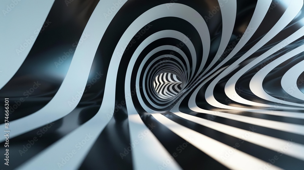 Op art illusions with geometric shapes that create a sense of movement ...