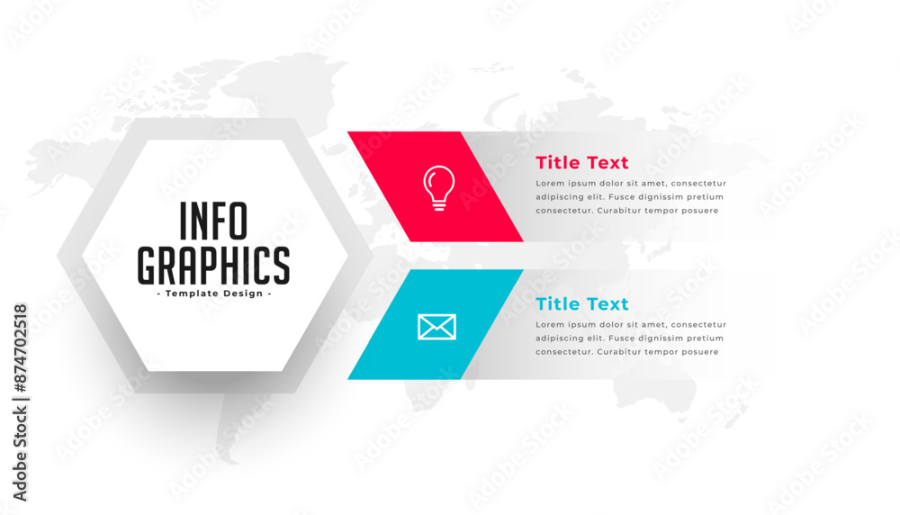 3 step infographic sequence plan template with world map design Stock ...