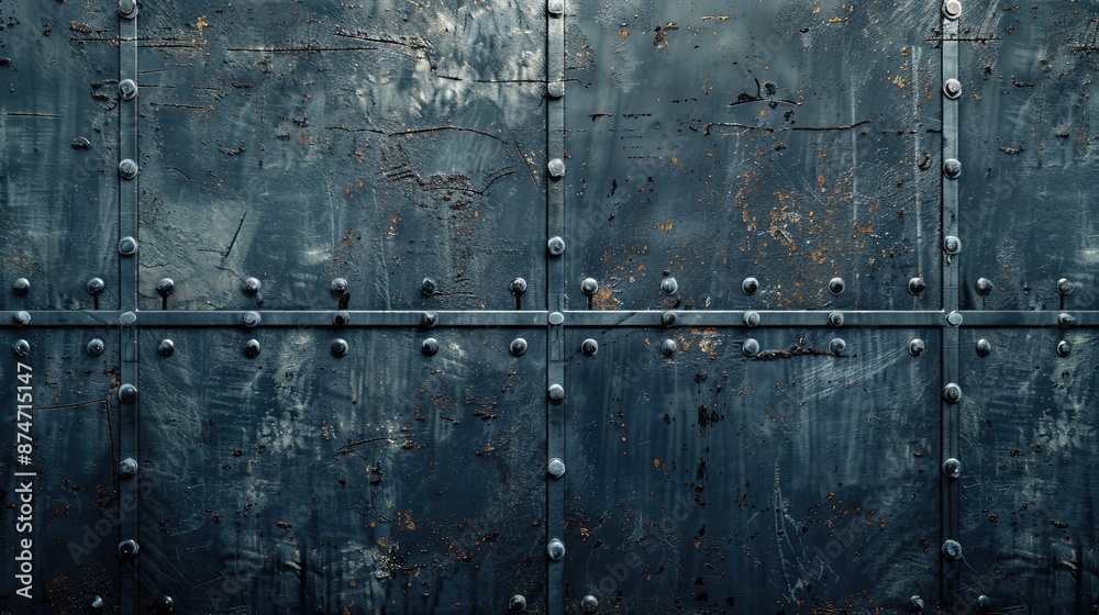 Dystopian Vibes - Empty Metal Sign in Cyberpunk Style with Industrial ...