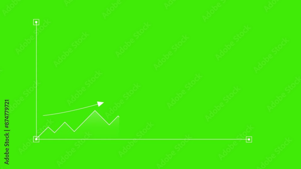 Curve line rising bar graph, Showing growth Financial graph analysis on ...