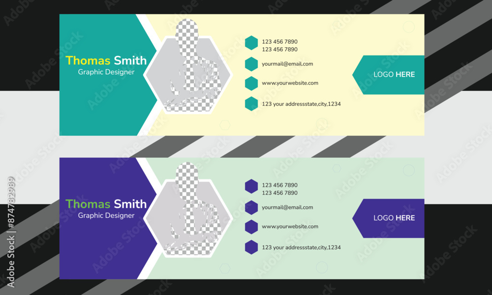 Email Signature Template Design, Email signature poster template, email ...