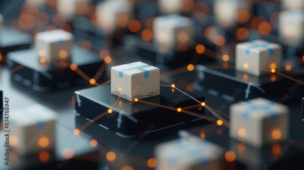 Fast and efficient distribution network, visualizing rapid spread of ...