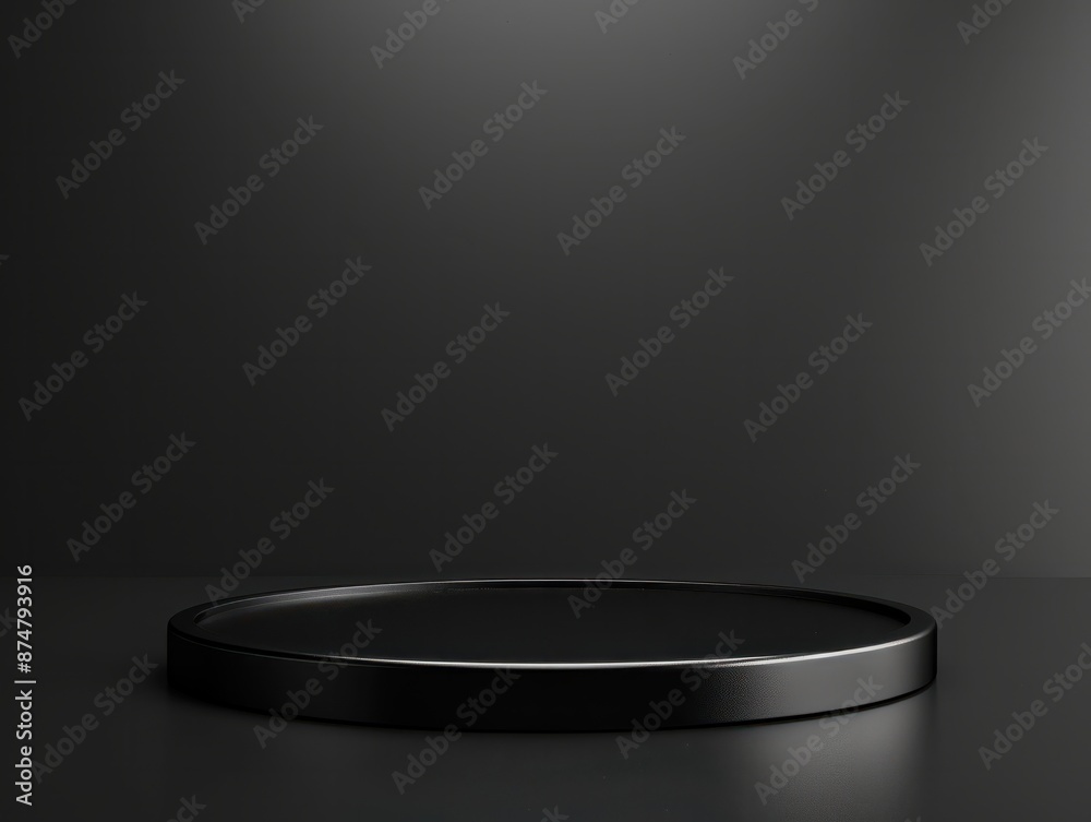 Black studio background empty, can be used for background and product ...