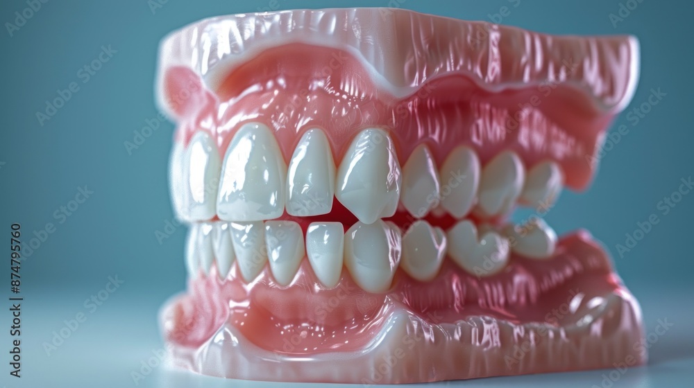 3D model of child's teeth showing tooth eruption and development ...